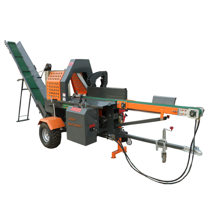 15 Ton Firewood Processor Log Splitter Gasoline Wood Splitting Machine ...